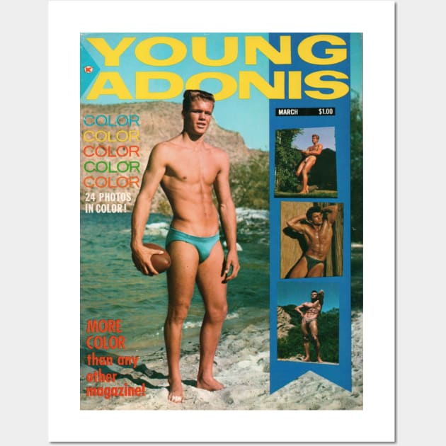 YOUNG ADONIS - Vintage Physique Muscle Male Model Magazine Cover - Male Physique - Posters and ...